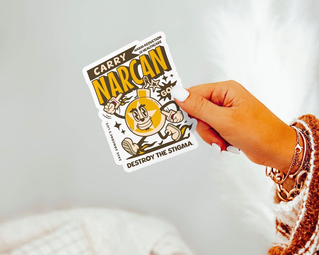 Carry Narcan Sticker, Harm Reduction Sticker, Destroy the Stigma Laptop ...