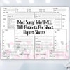 Postpartum Nursing Report Sheet Printable, Mom Baby Couplet Care ...