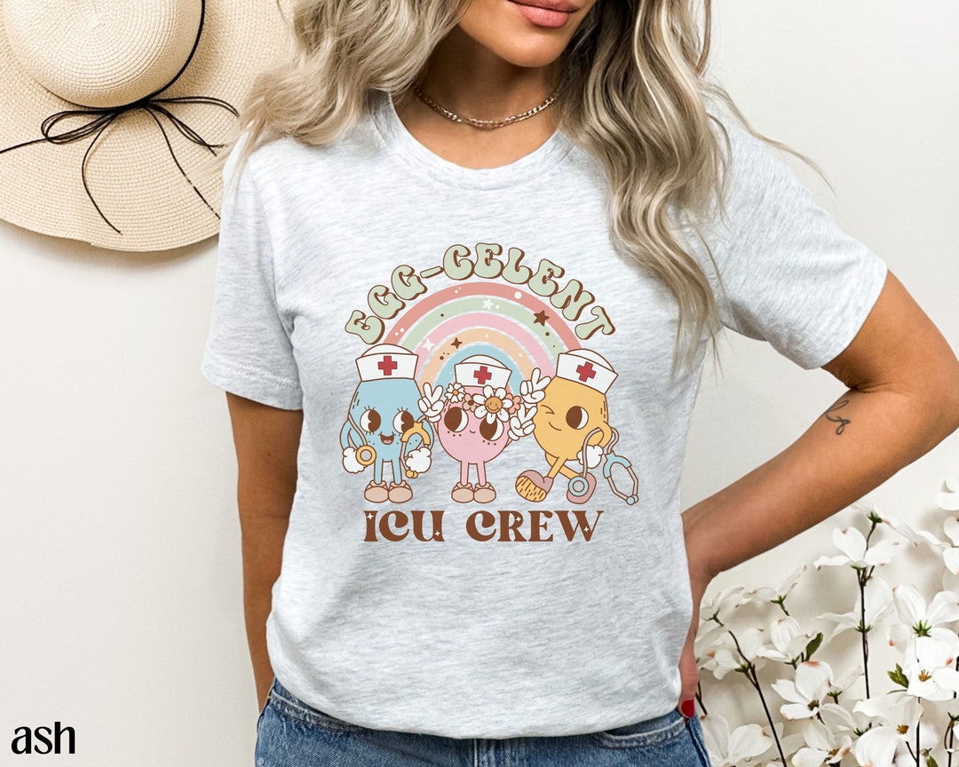 Retro ICU Crew Egg-celent ICU Crew Shirt Intensive Care Unit - Etsy