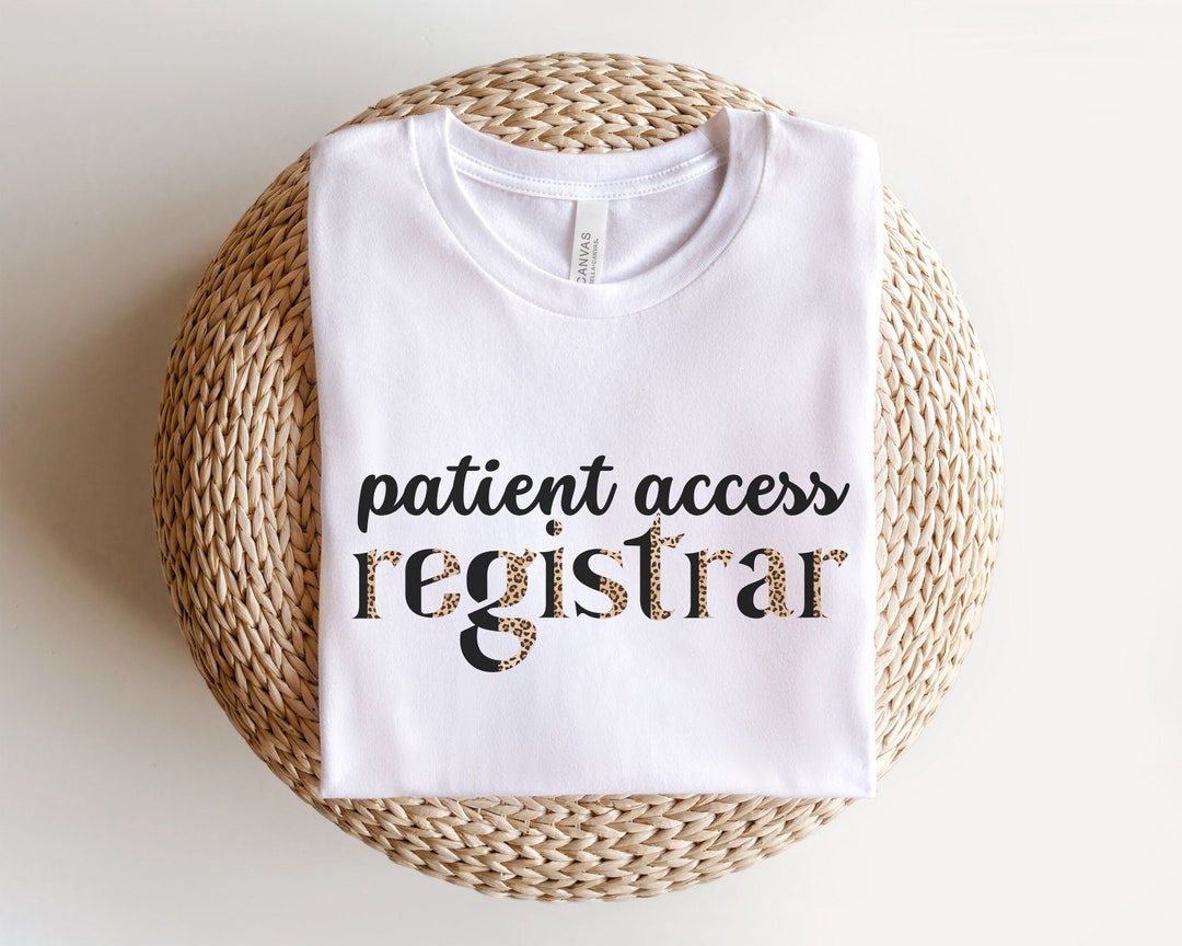 Patient Access Registrar Shirt, Cute Cheetah Print Patient Access ...