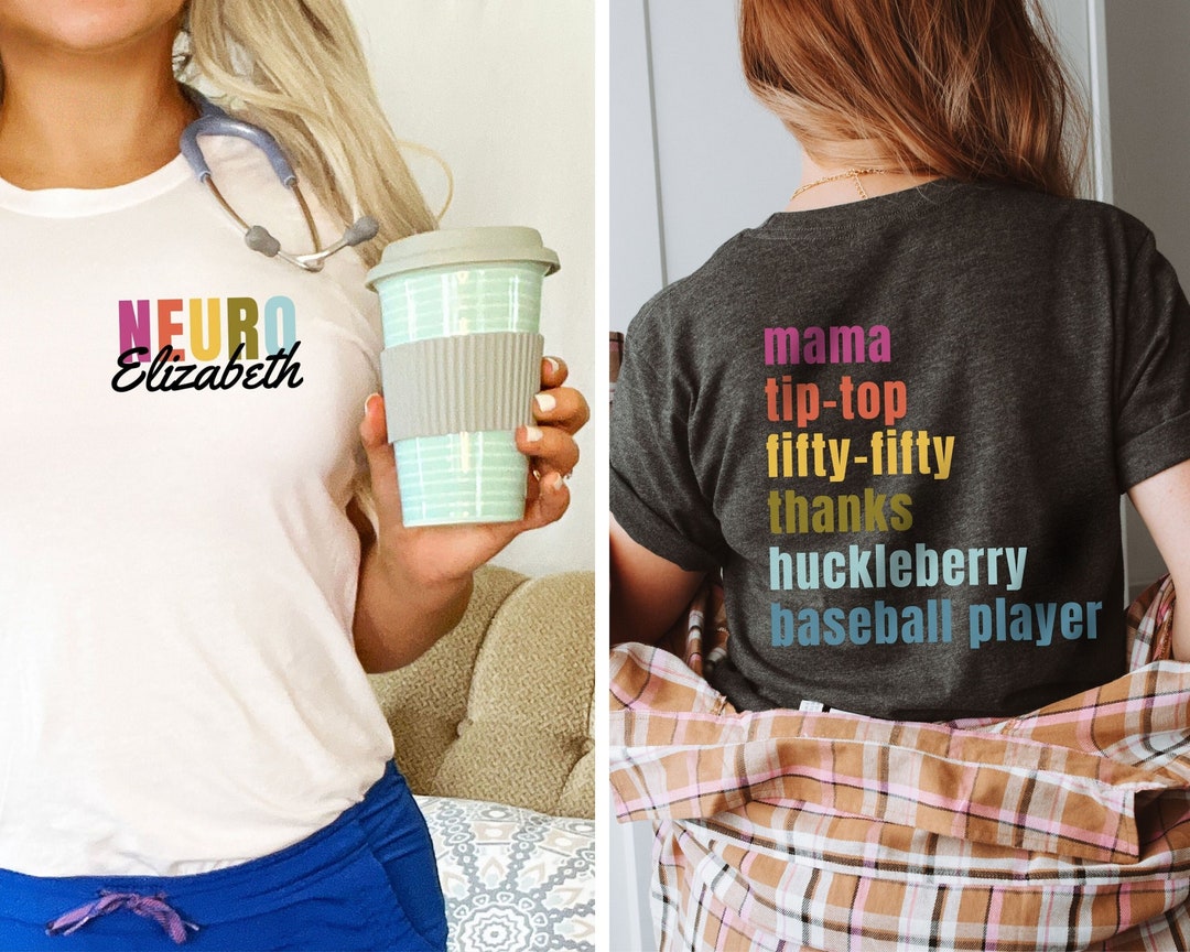 Personalized Neuro Nurse Shirt, Custom Neuro Shirt, Stroke Nurse Shirt ...