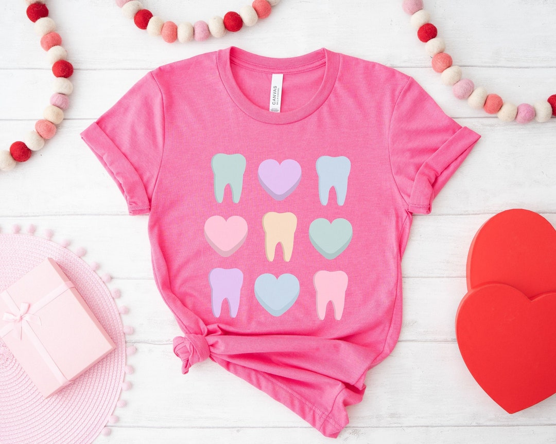 Valentine's Day Tooth Shirt, Dental Hygienist Shirt, Dental Tech Shirt ...