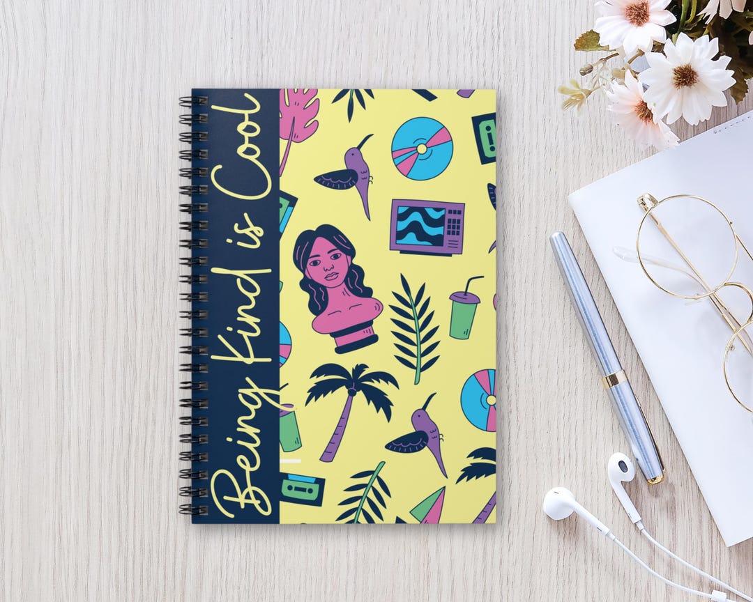 90s Inspired Kindness Notebook, Kindness is Cool Notebook, Kindness ...