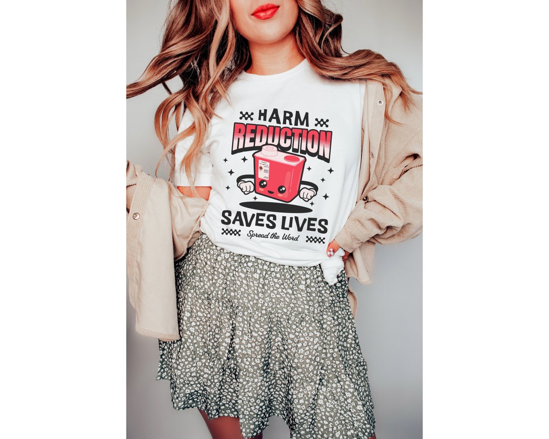 Retro Harm Reduction Saves Lives Shirt, Cute Harm Reduction Shirt ...