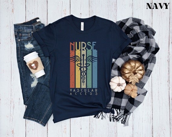 Retro Vascular Access Nurse Shirt Distressed Graphic Tee - Etsy