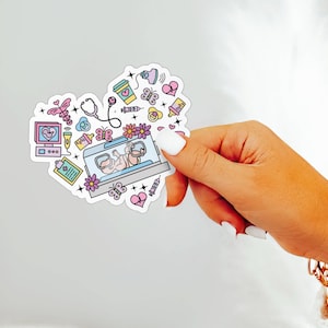 NICU Nurse Sticker, Cute Neonatal Nurse Sticker, Baby Isolette Nurse ...