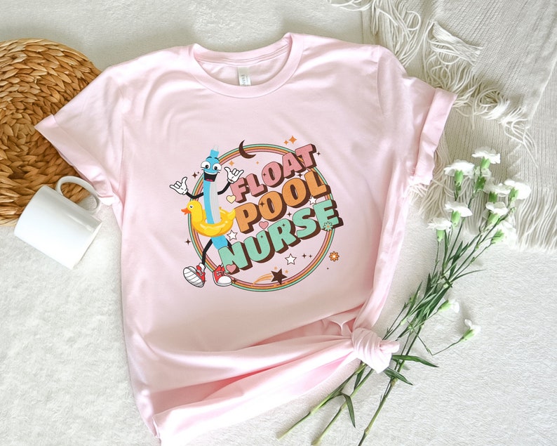 Retro Nurse Shirt Float Pool Nurse Tee Funny Registered - Etsy