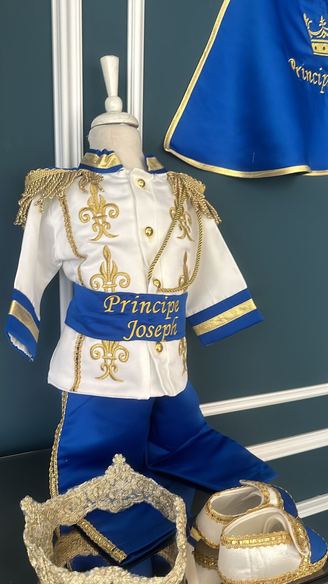 Royal Prince Costume | First Birthday Outfit Boy | Personalized Cake ...