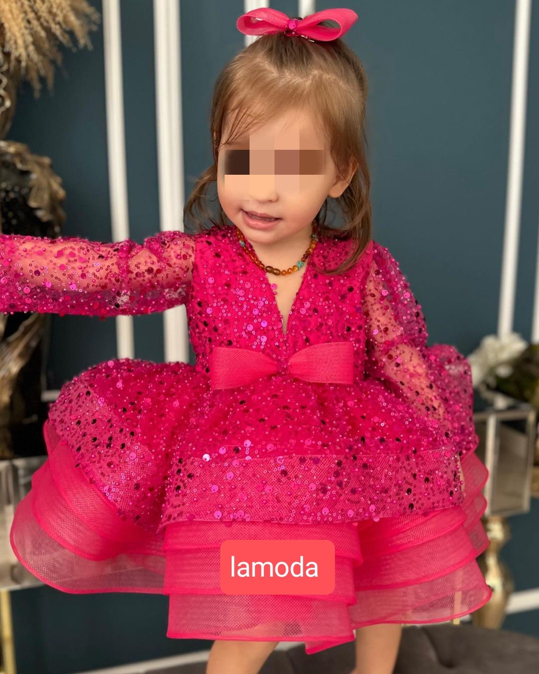 Girl Red Sparkle Dress, Baby Sparkly Dress, Red Flower Girl Dress, Girl ...