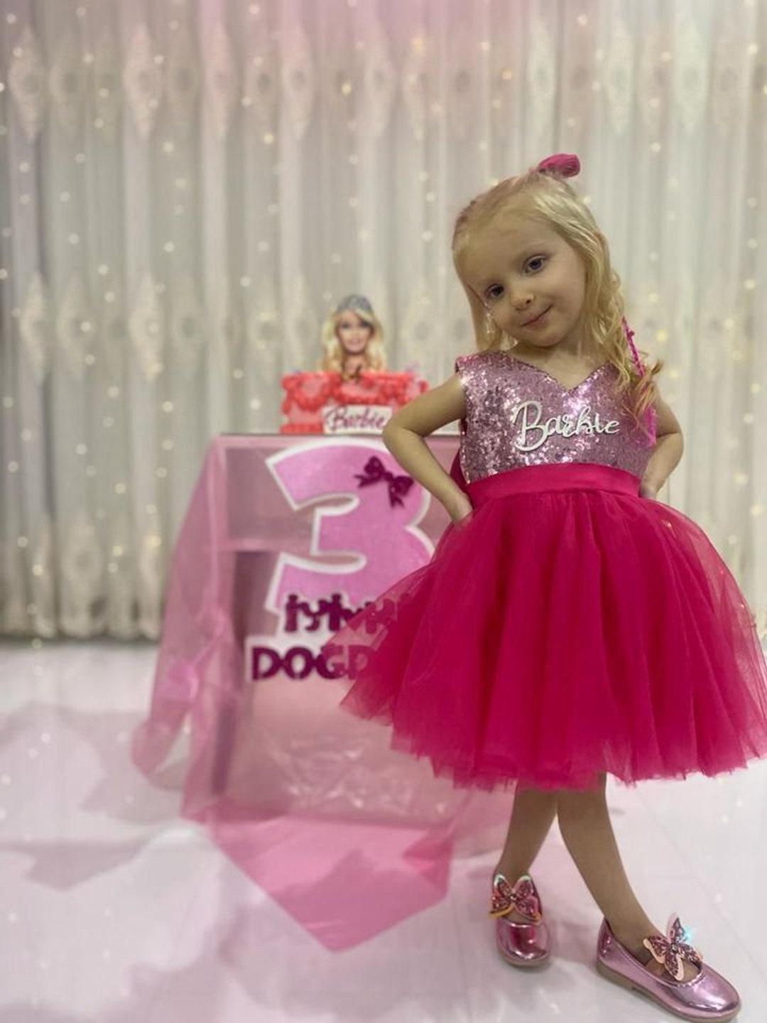 Sea Princess Dress, Fishtail Birthday Dress, Holographic Sequins ...