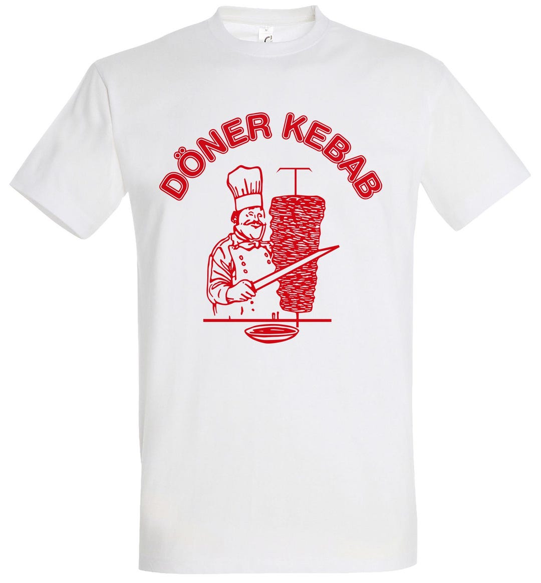 Döner Kebab T-shirt, White Men's Shirt, Döner Tshirt, Funny Döner Kebab ...