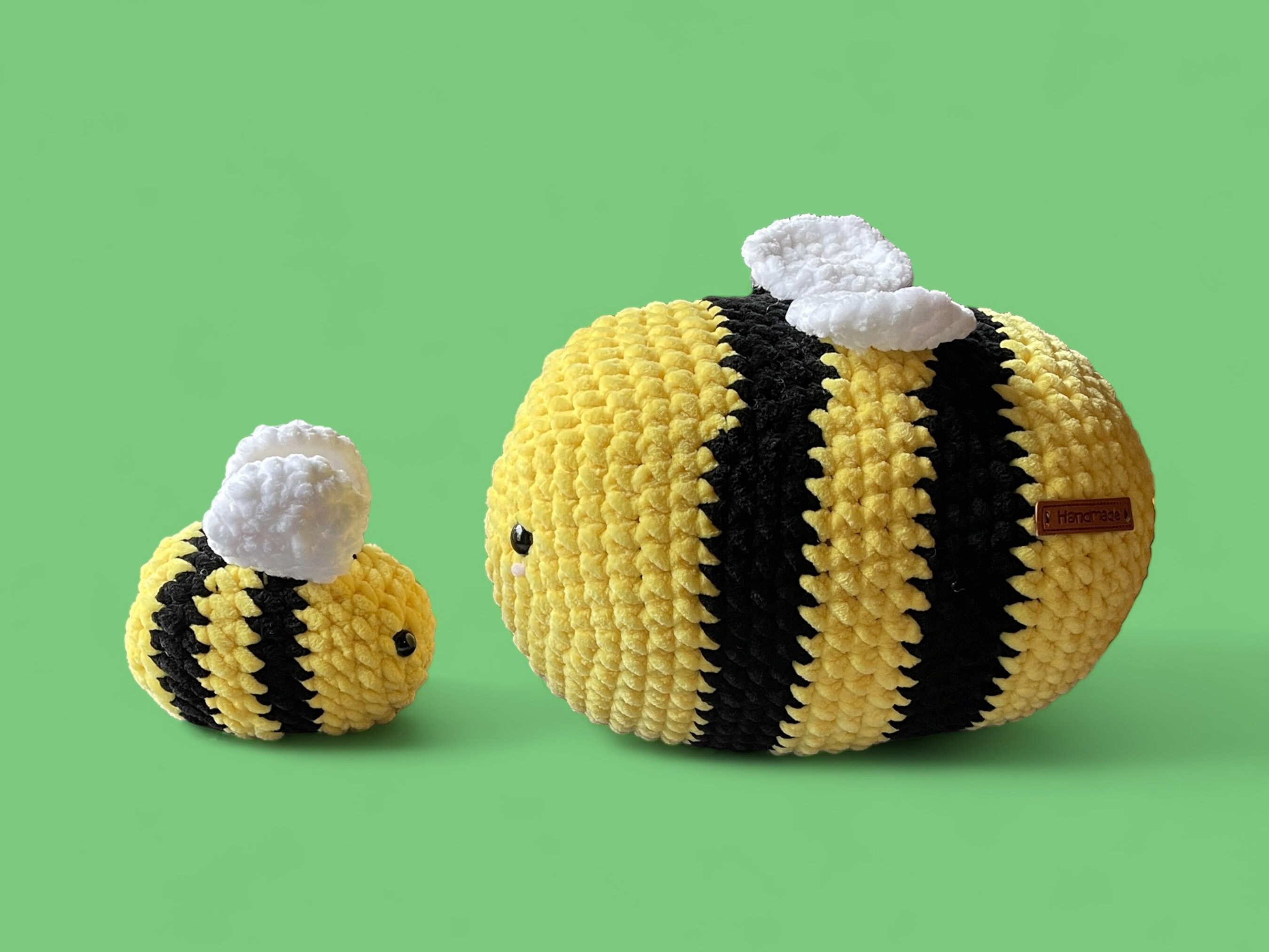 Mama and Baby Bee Kawaii Crochet Plush Nursery Decor Birthday Gift ...