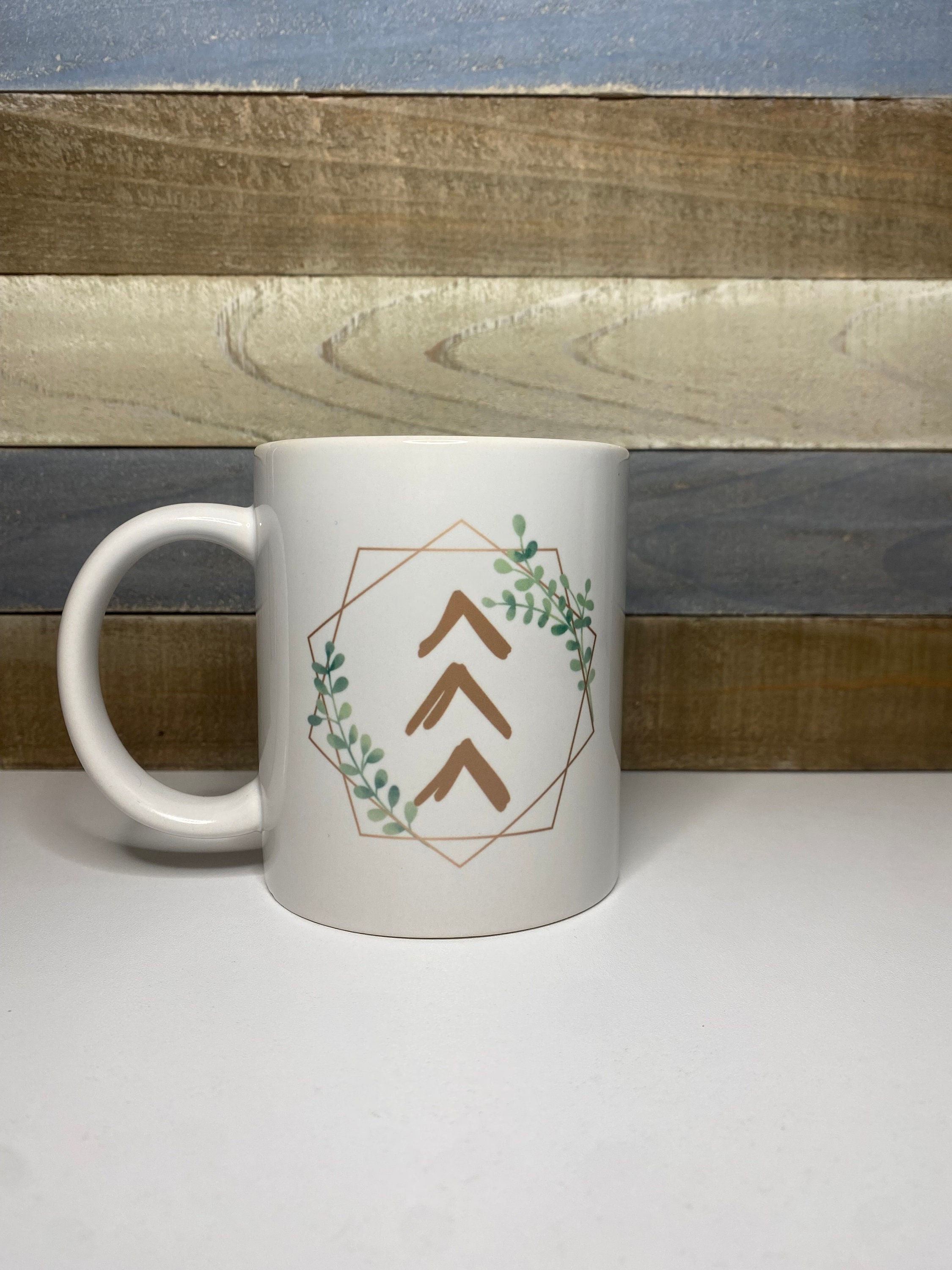 Three Arrows Coffee Mug (golden Whimsy) - Etsy