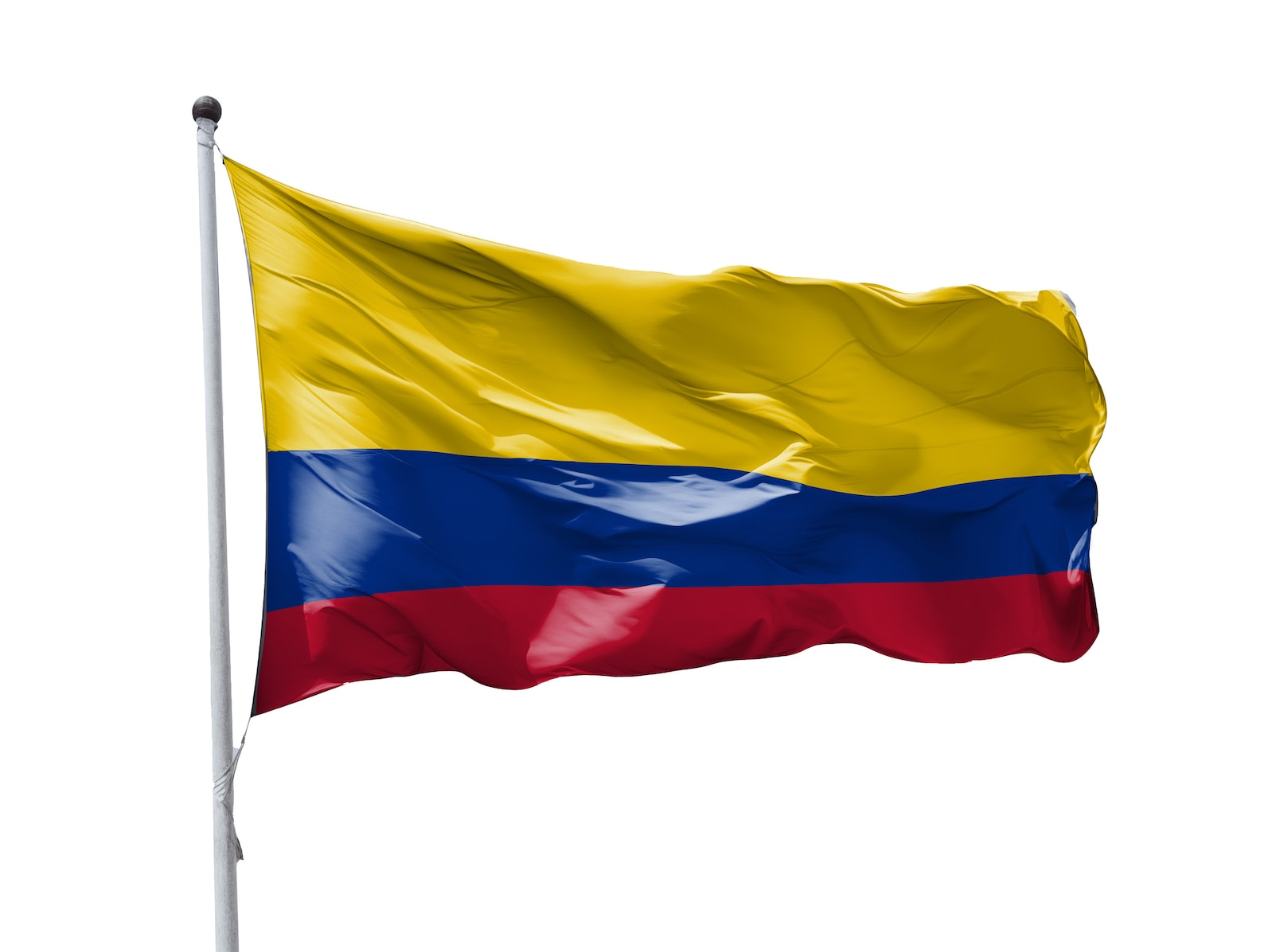 Colombia Flag Clipart Set - Colombian Waving Flag High Resolution Pngs ...