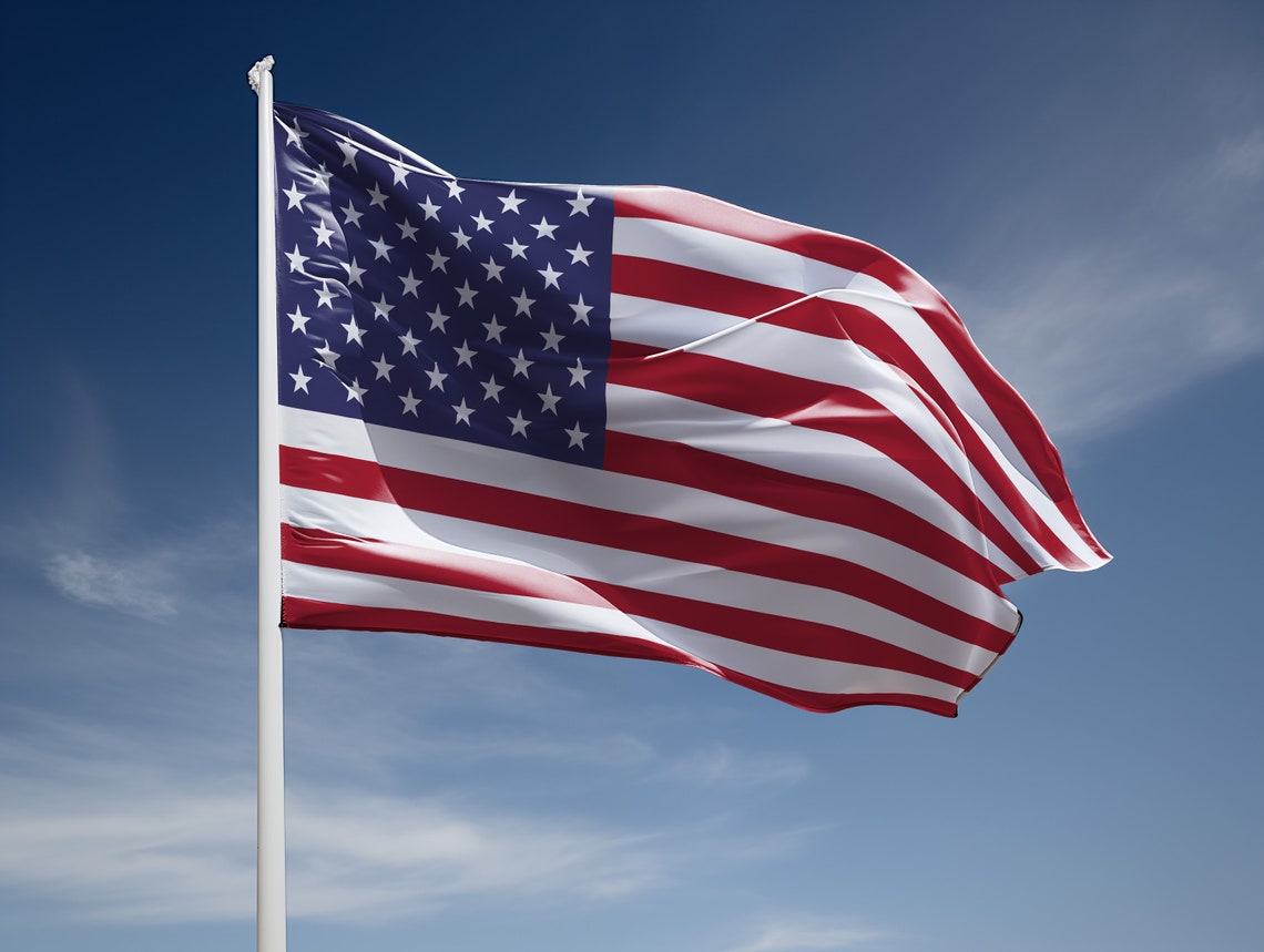 USA Flag Clipart Set USA Waving Flag High Resolution Pngs, Downloadable ...