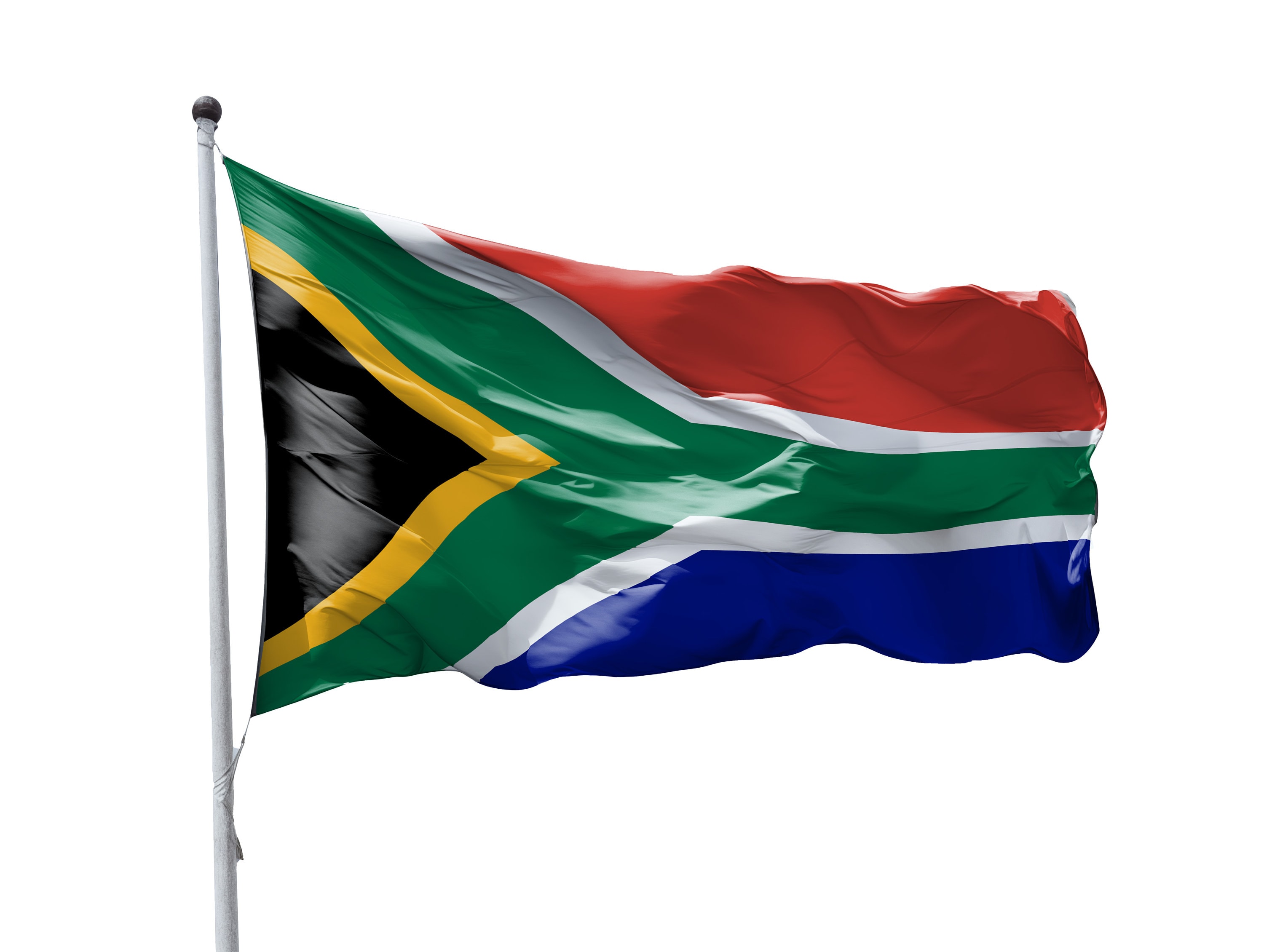 South Africa Flag Clipart Set - South African Waving Flag High ...
