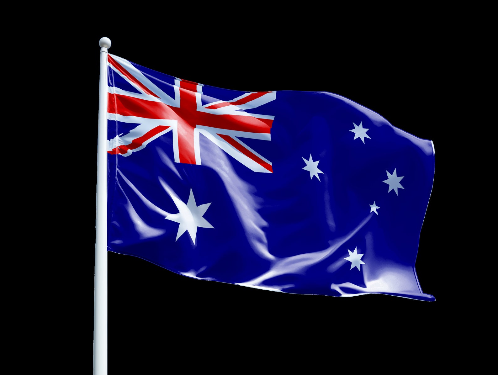 Australian Flag Clipart Set - Australian Waving Flag High Resolution ...