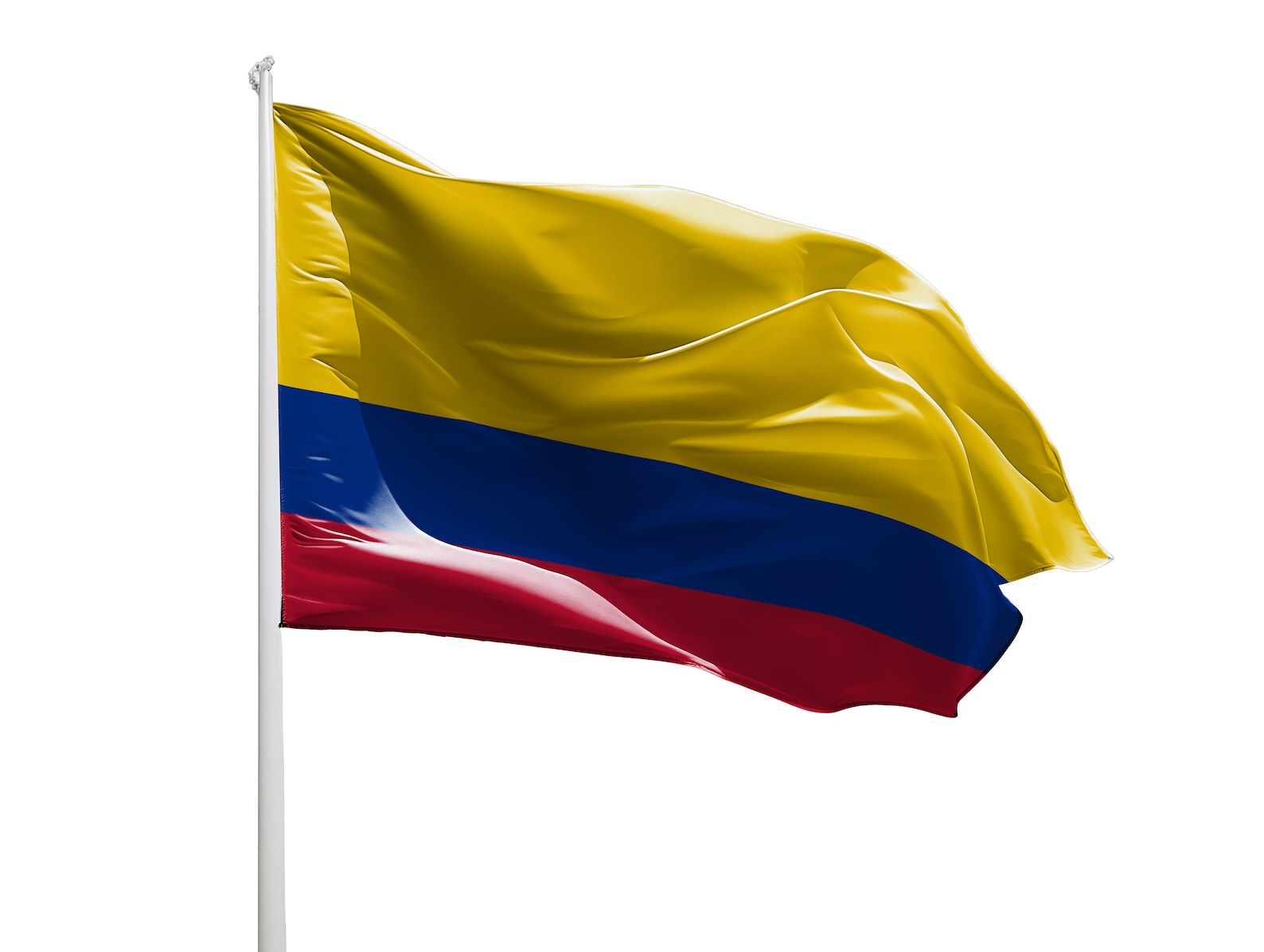 Colombia Flag Clipart Set - Colombian Waving Flag High Resolution Pngs ...