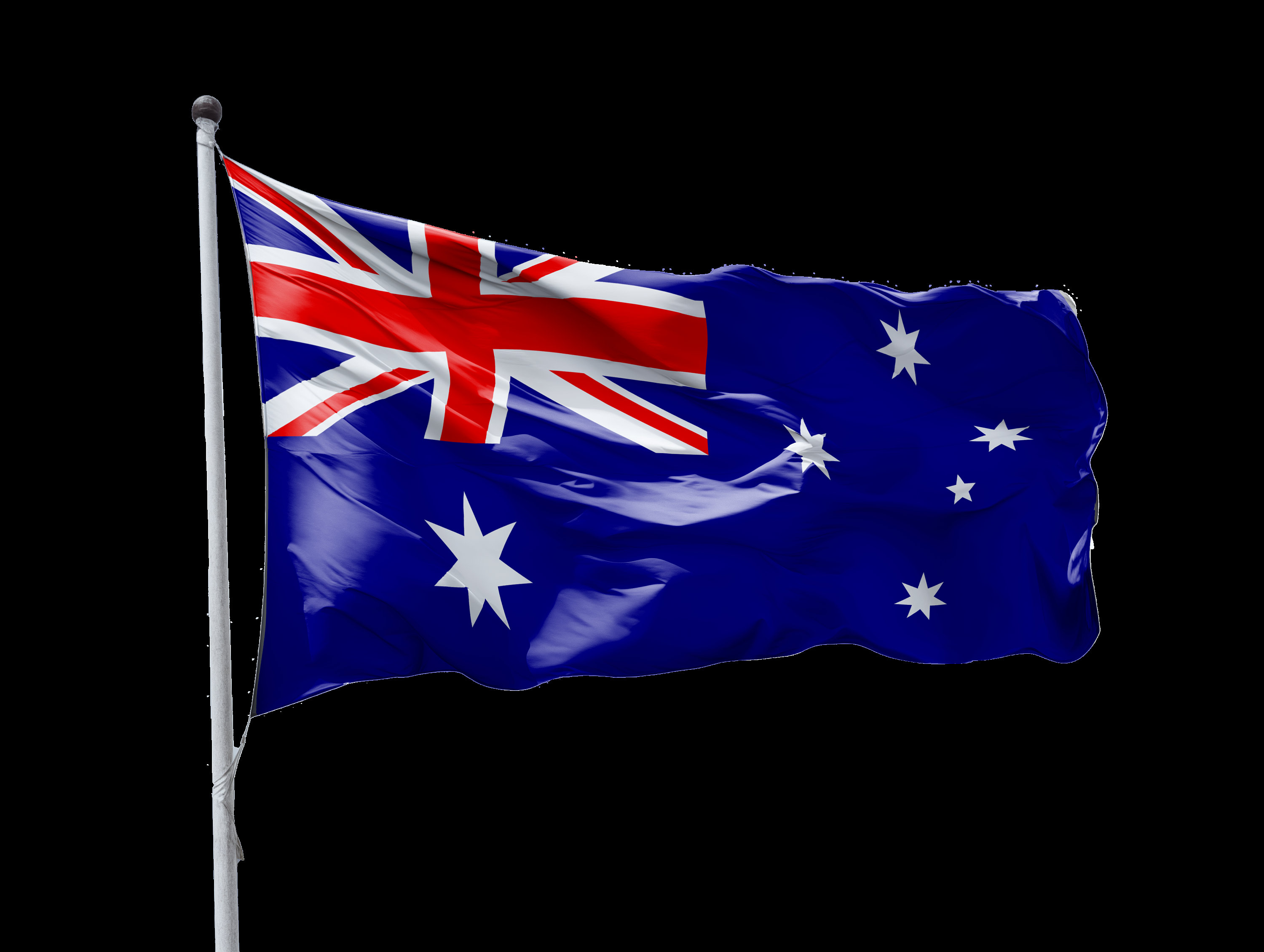 Australian Flag Clipart Set - Australian Waving Flag High Resolution ...