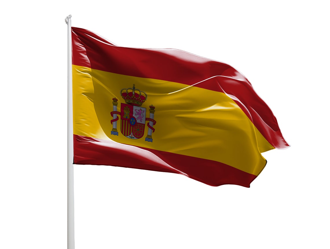 Spain Flag Clipart Set - Spain Waving Flag High Resolution Pngs ...