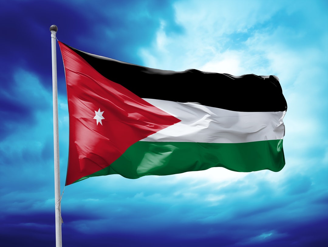Jordan Flag Clipart Set – High-resolution PNG & JPG (downloadable Files ...