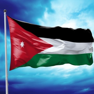 Jordan Flag Clipart Set - Jordanian Waving Flag High Resolution Pngs ...