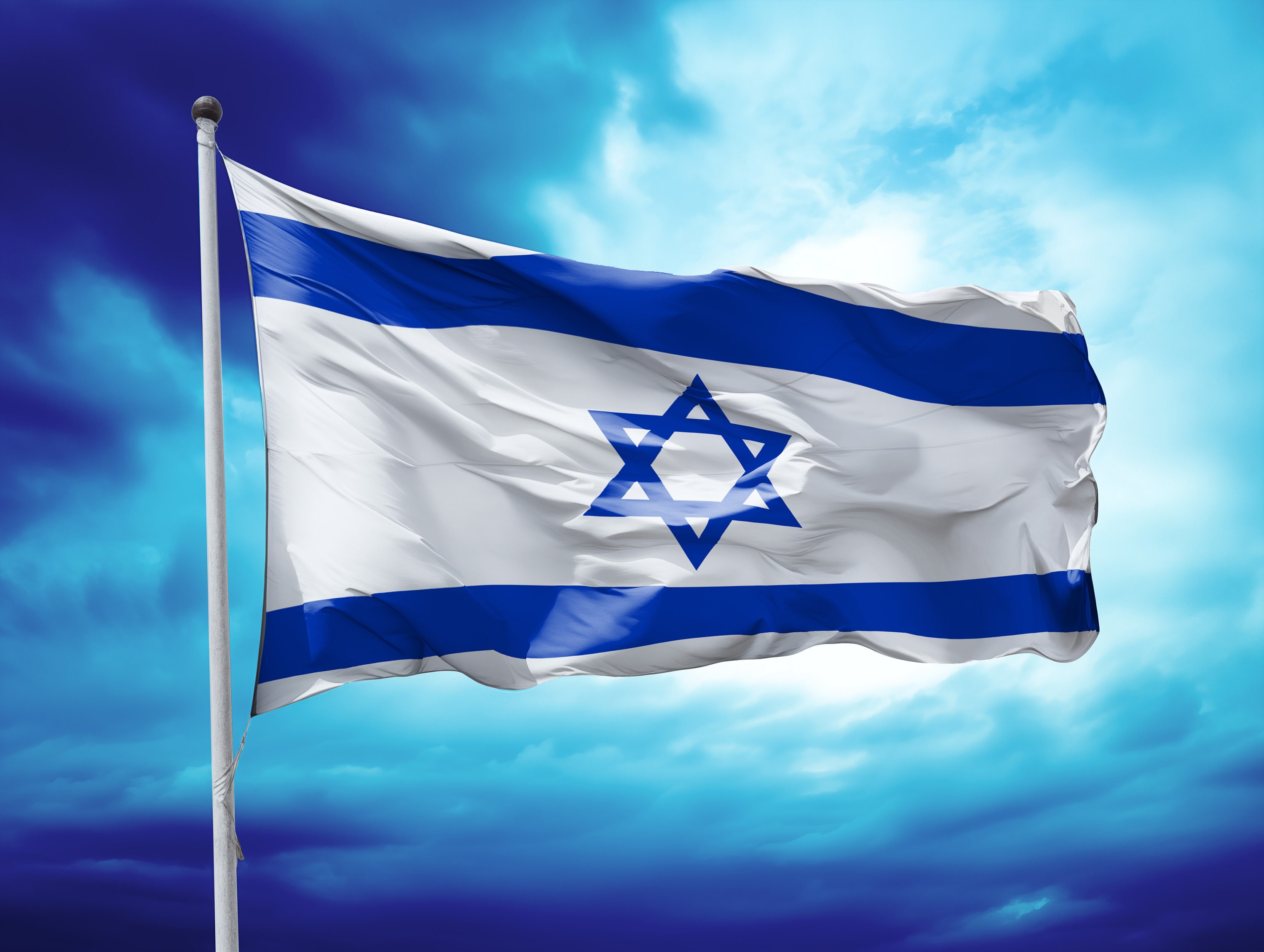 Israel Flag Clipart Set - Israel Waving Flag High Resolution Pngs ...