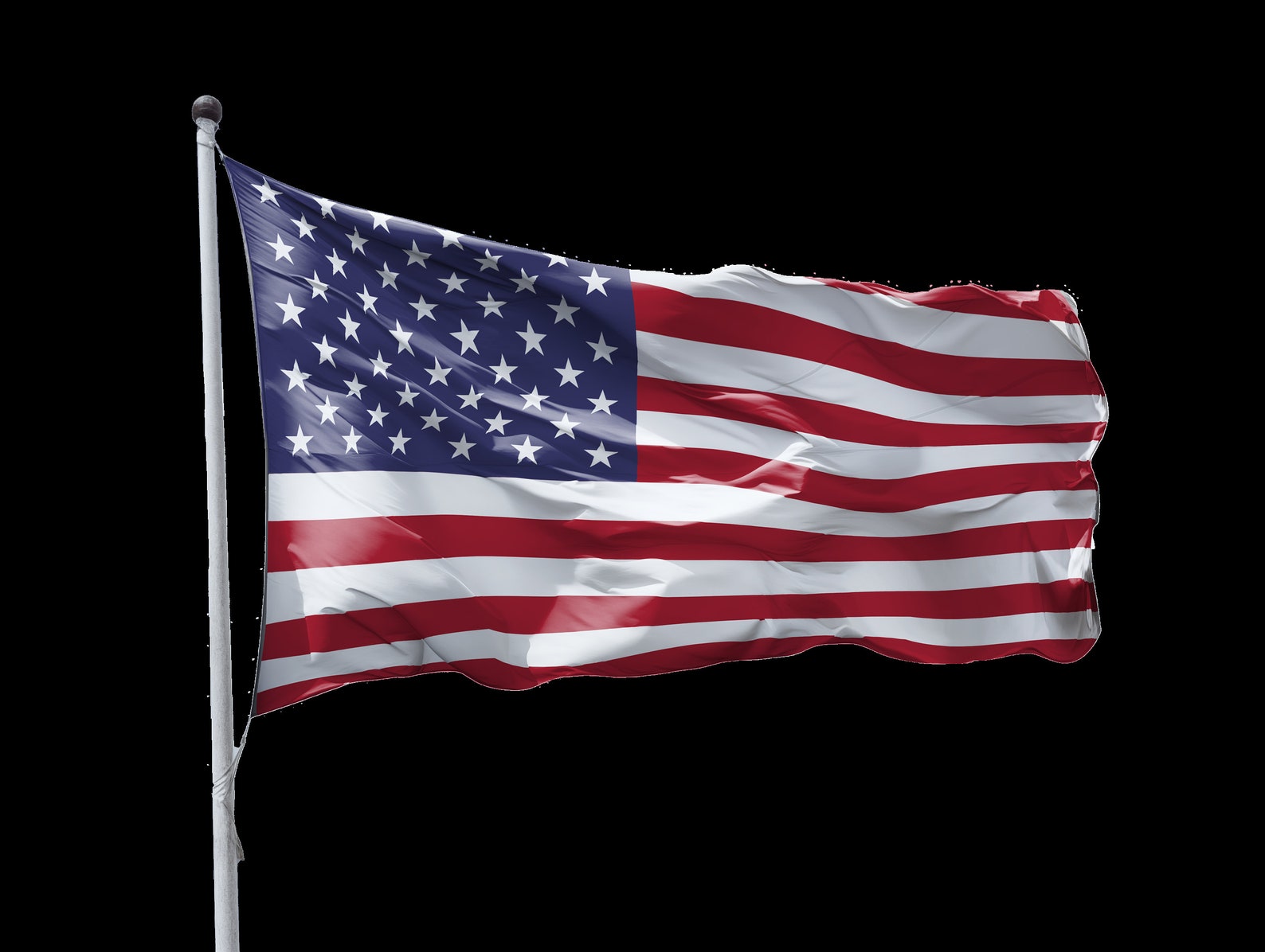 USA Flag Clipart Set - USA Waving Flag High Resolution Pngs ...