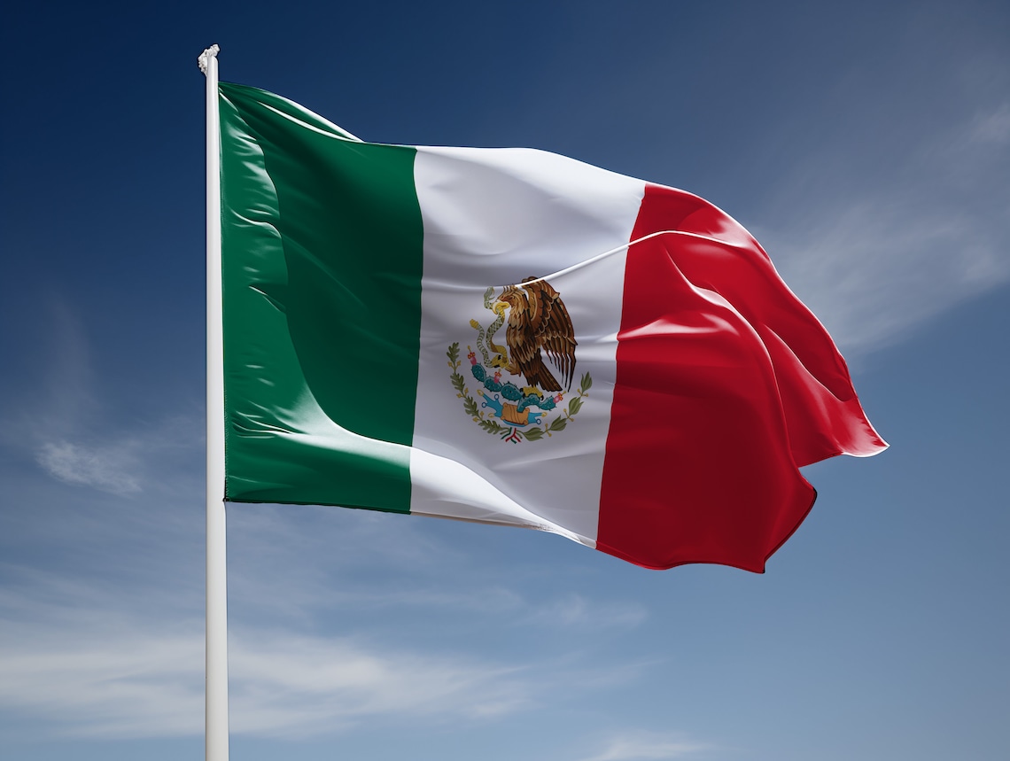 Mexico Flag Clipart Set - Mexican Waving Flag High Resolution Pngs ...