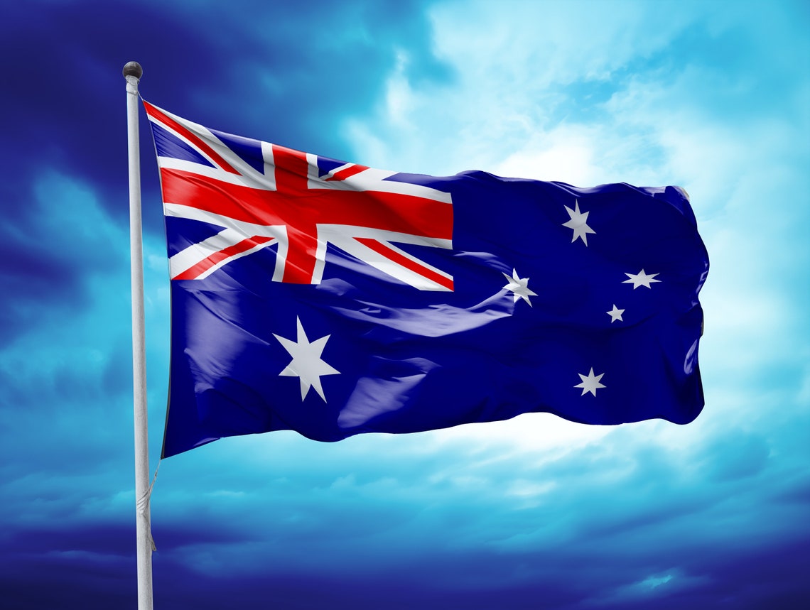 Australian Flag Clipart Set - Australian Waving Flag High Resolution ...