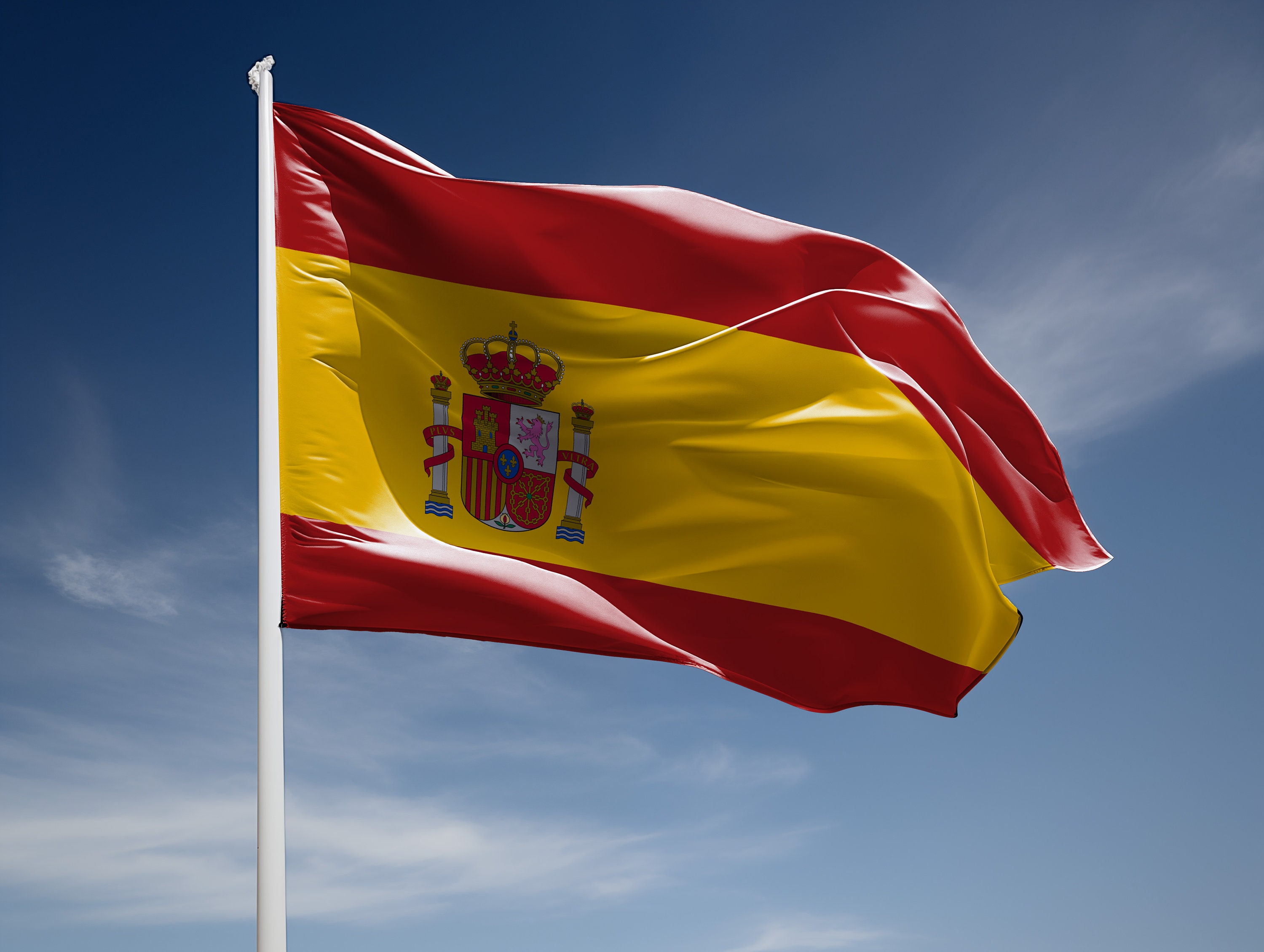 Spain Flag Clipart Set - Spain Waving Flag High Resolution Pngs ...