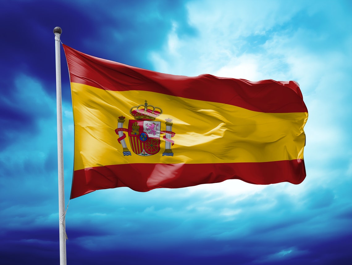 Spain Flag Clipart Set - Spain Waving Flag High Resolution Pngs ...
