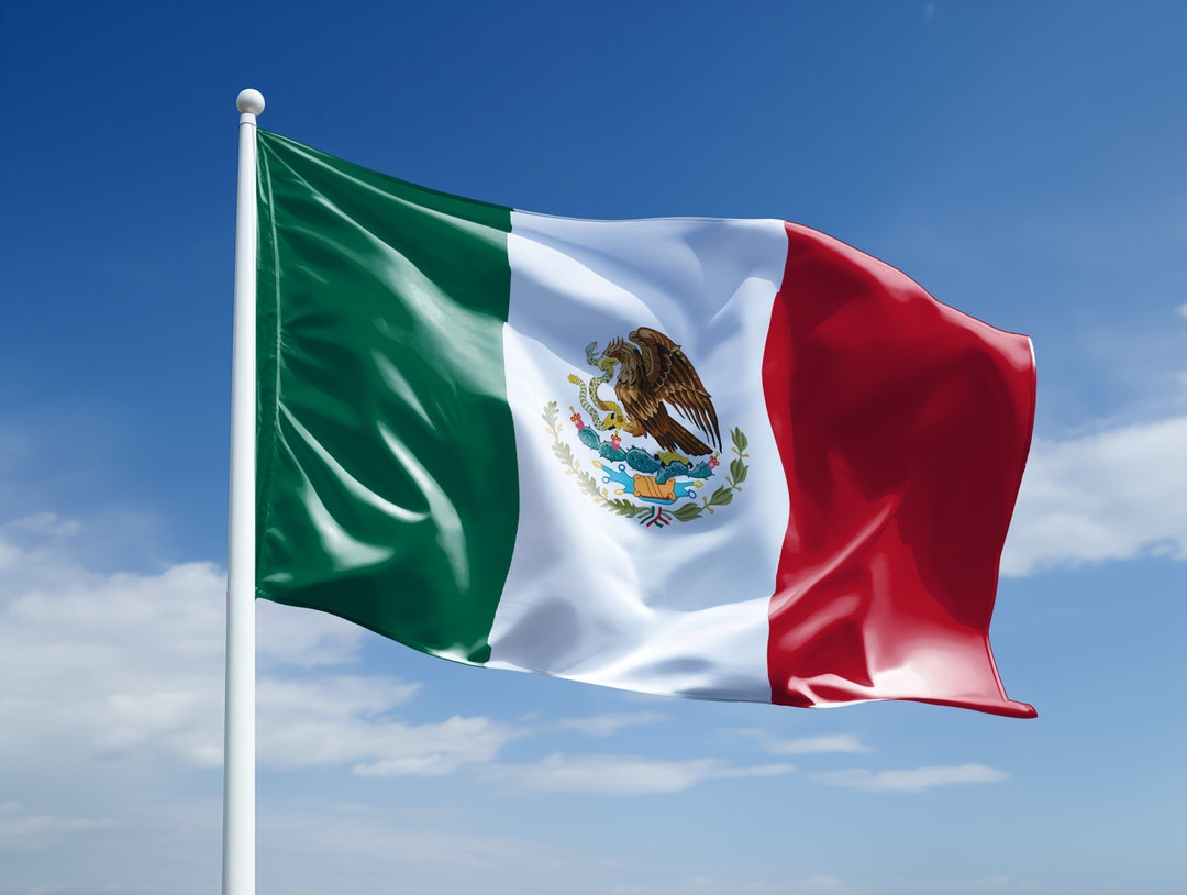 Mexico Flag Clipart Set - Mexican Waving Flag High Resolution Pngs ...