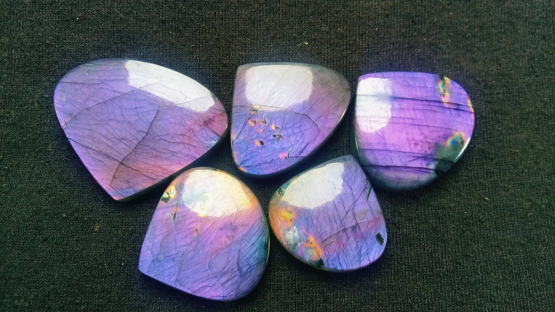 Purple Cabochon Spectrolite Loose Stone Super Quality High Hand ...