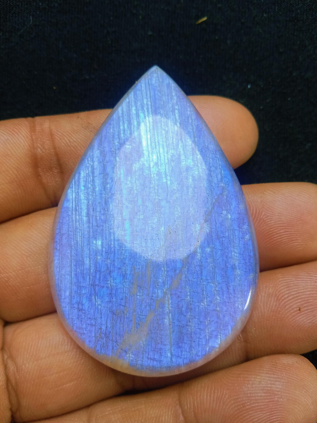 African Rainbow Cabochon Top Blue Moonstone Size 63x40x7mm 139 Carat ...