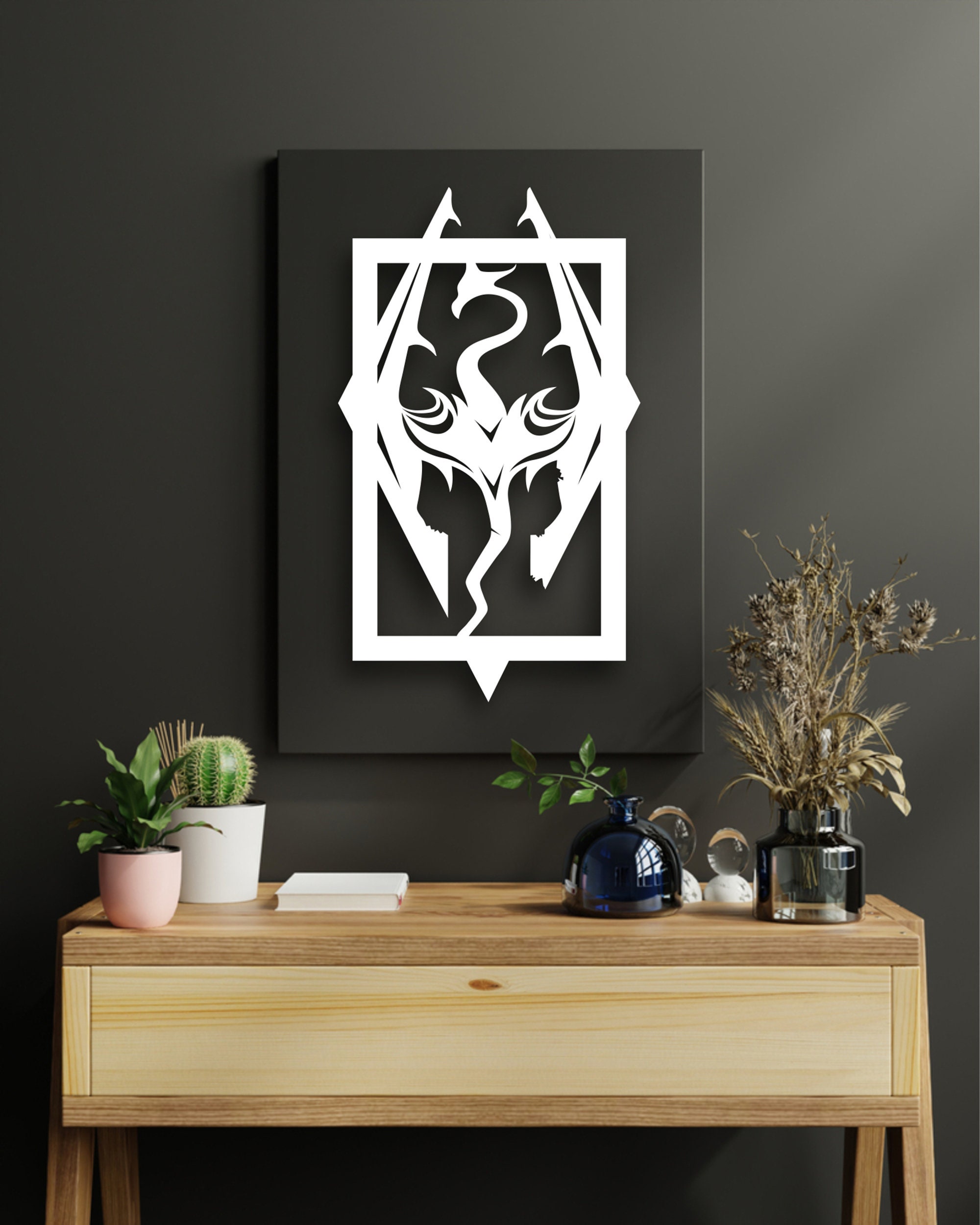 Skyrim SVG DXF CDR Skyrim Silhouette Skyrim Poster Skyrim | Etsy