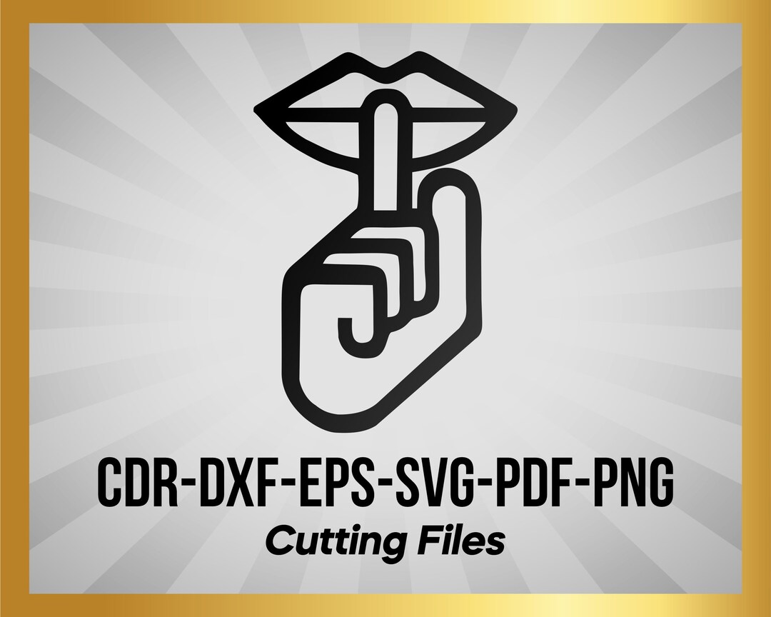 Be Quiet SVG DXF CDR Be Quiet Silhouette Be Quiet Poster - Etsy Australia