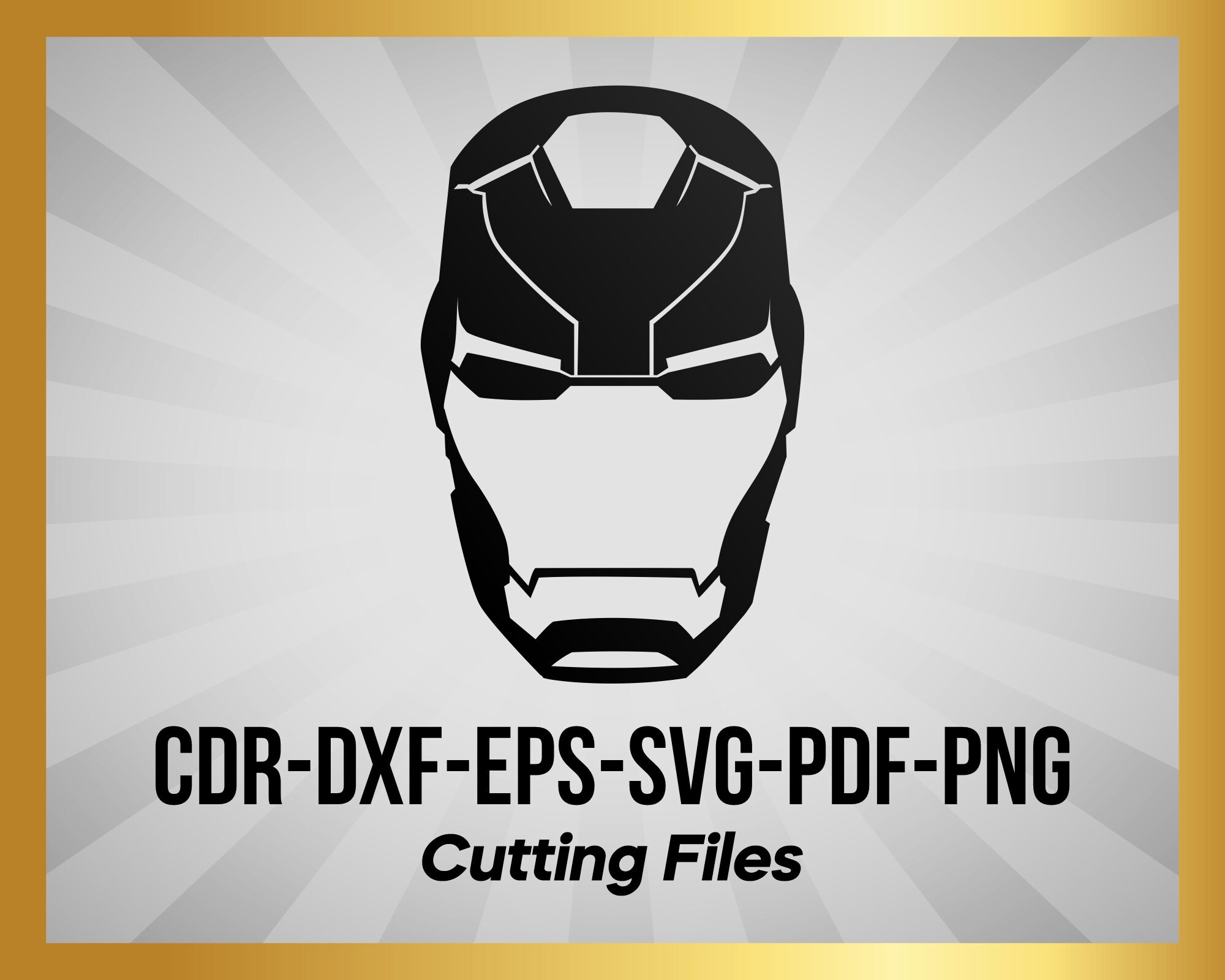 Iron Man SVG DXF CDR Iron Man Silhouette Iron Man Poster - Etsy Australia