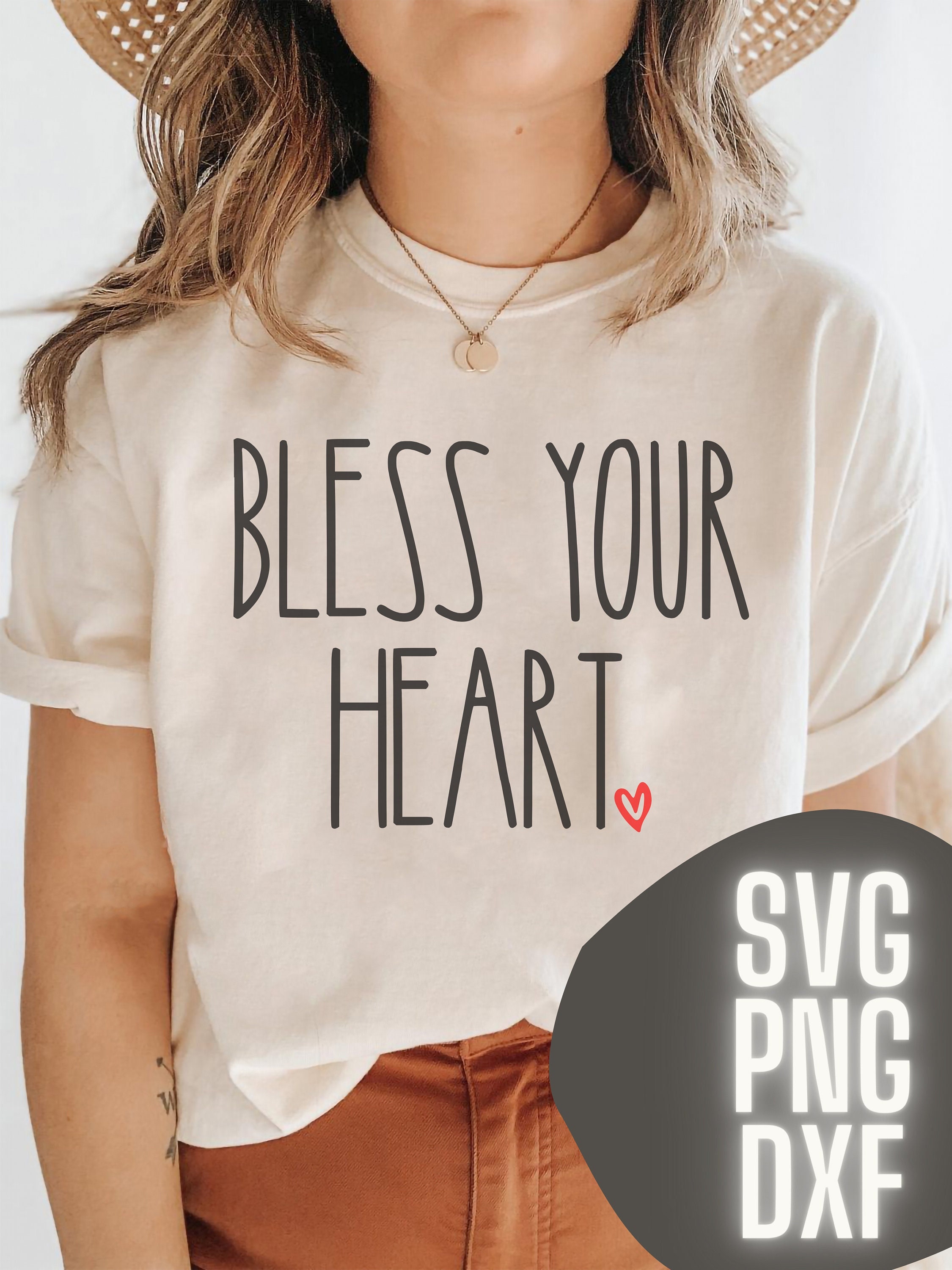 Bless Your Heart Rae Dunn SVG, Southern Funny Cut File for Tshirts ...