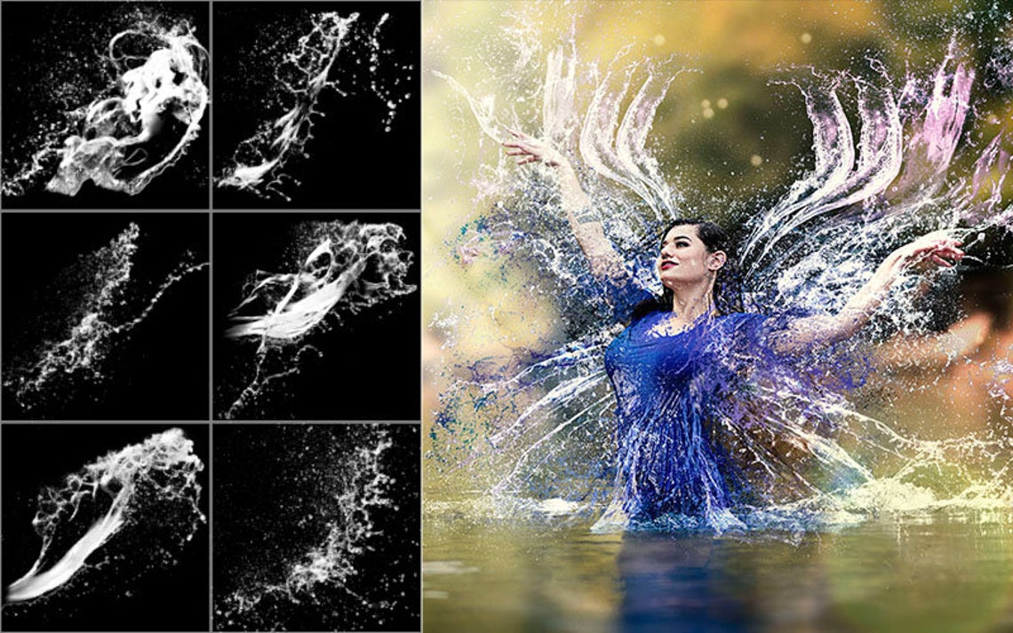 35 High Resolution Water Splash Brushes for Photoshop - Etsy