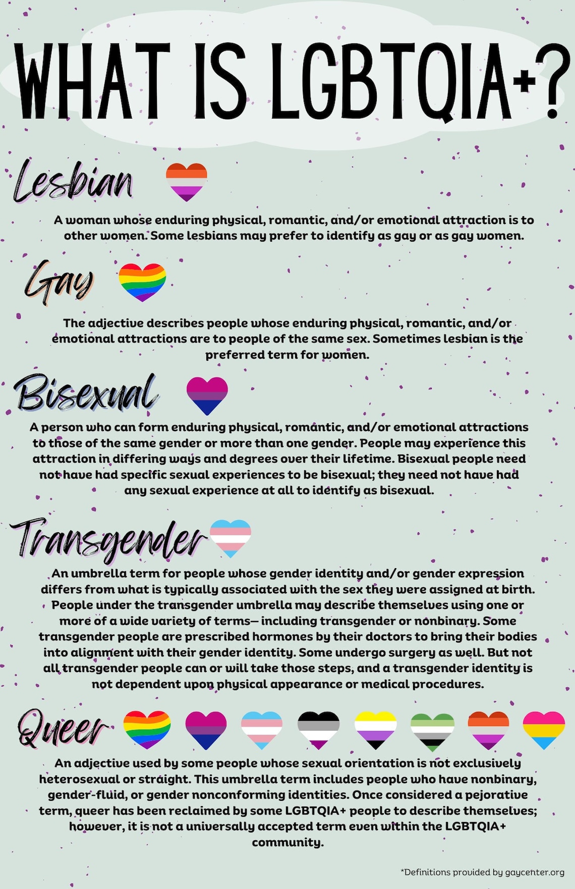 Pride Month Infographic Poster, What is LGBTQIA+ Infographic, Digital ...