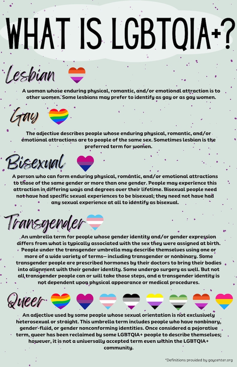 Pride Month Infographic Poster, What is LGBTQIA+ Infographic, Digital ...