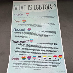 Pride Month Infographic Poster, What is LGBTQIA+ Infographic, Digital ...
