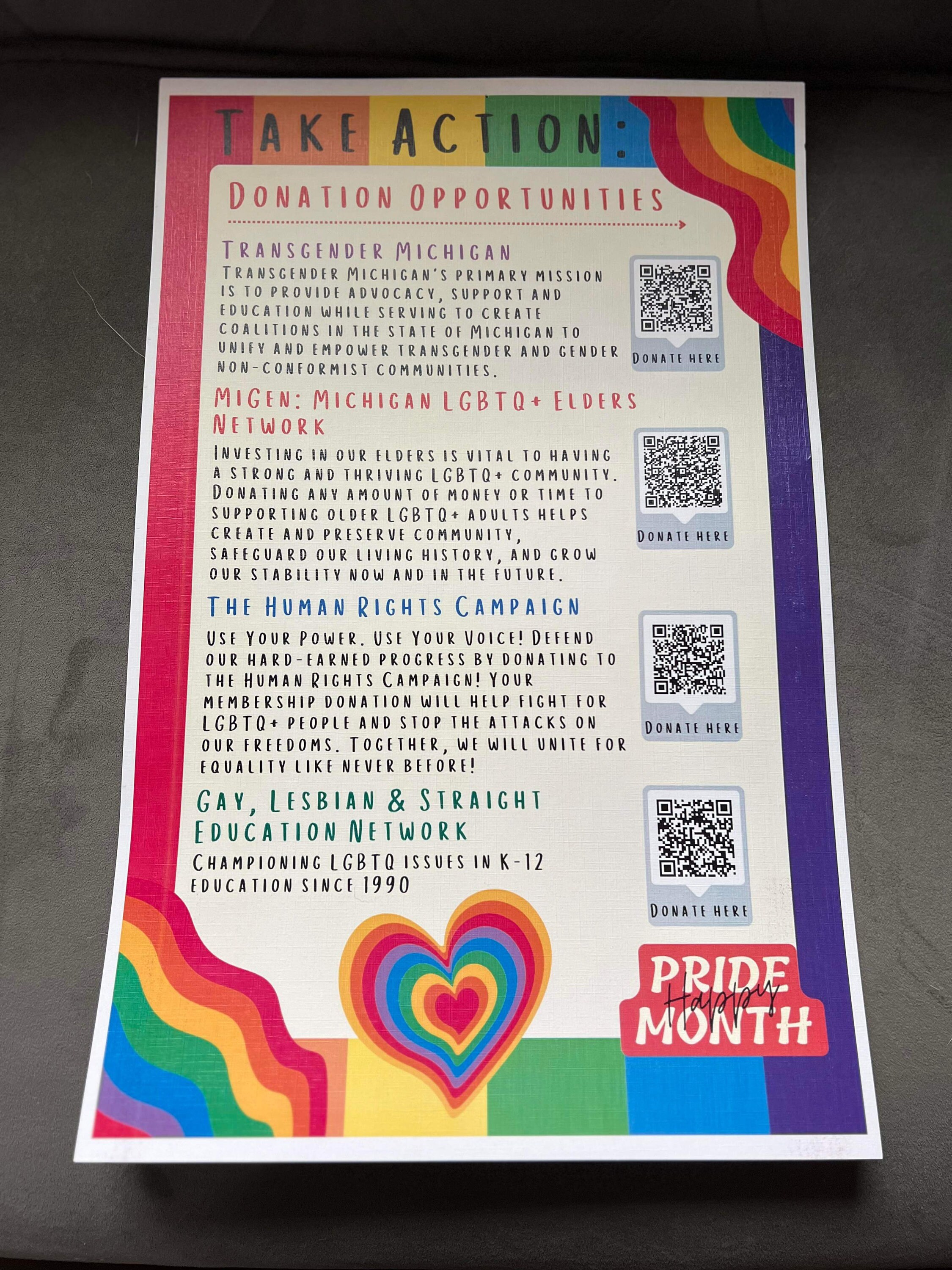 Pride Month Infographic Posters for Michigan,take Action Infographic ...