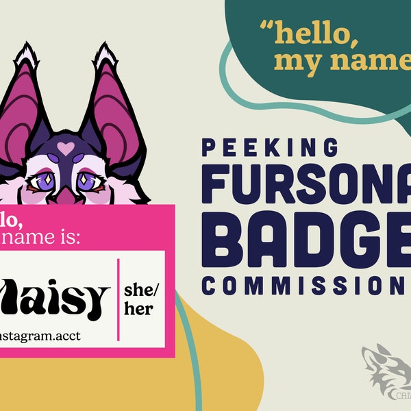 Furry Consent Badges - Etsy
