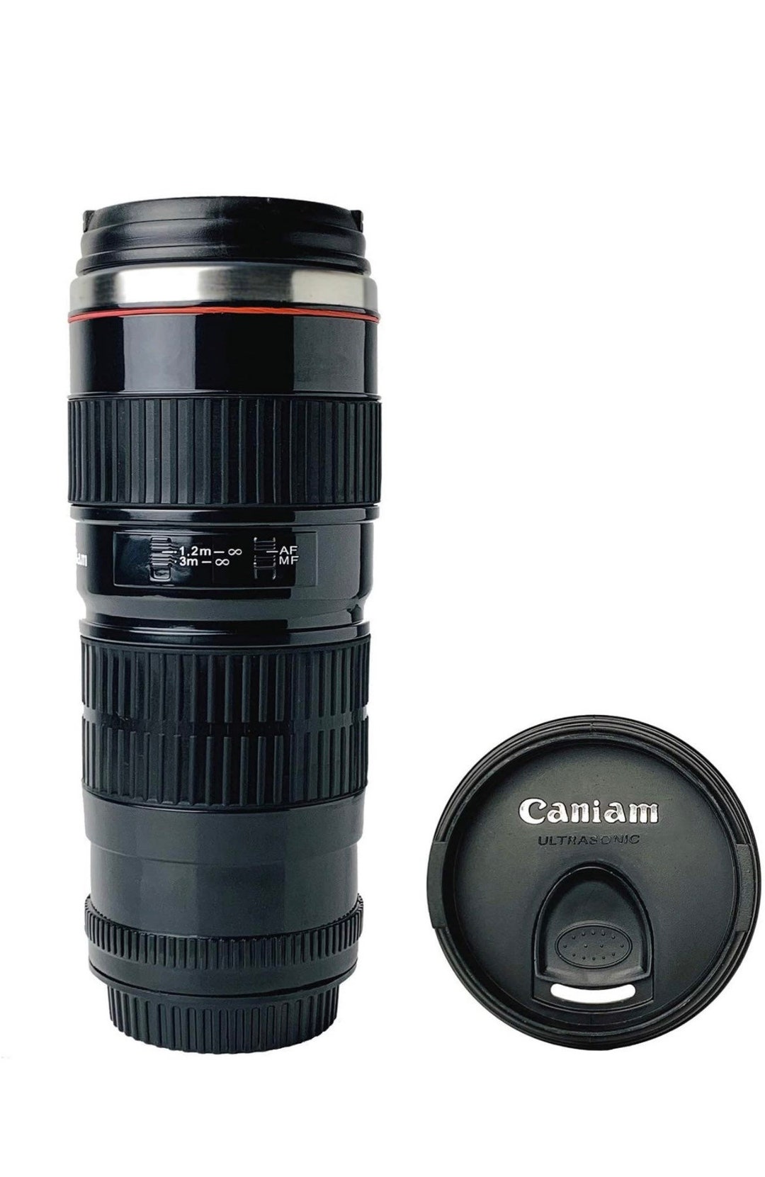 Camera Lens Coffee Mug, Photo Coffee Cup Stainless Steel Thermos Gift ...