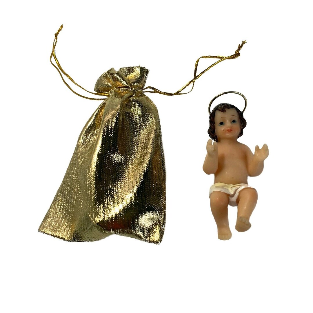 3 Baby Jesus Niño Jesus Figurine With SILVER Gift Bag - Etsy