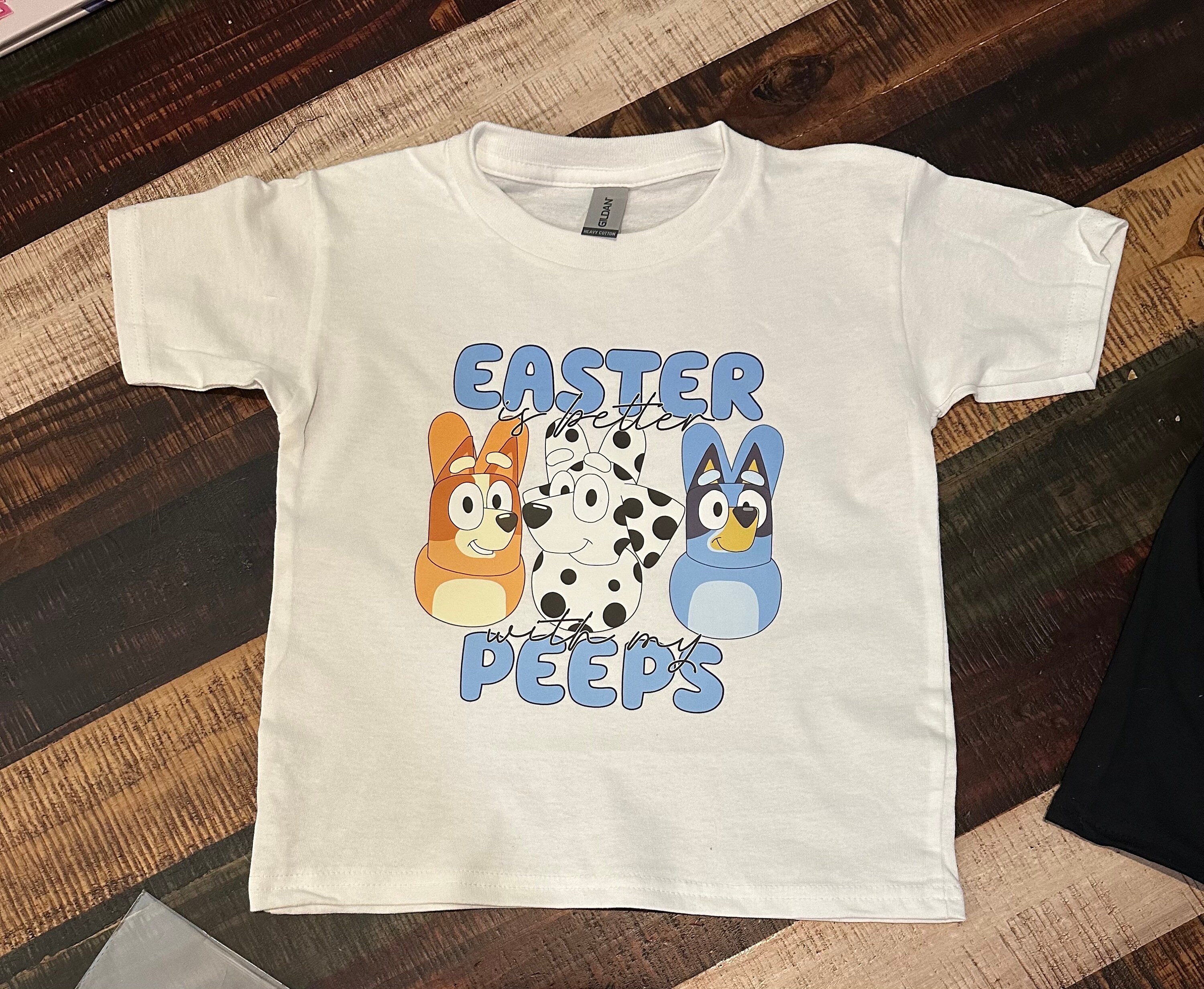 Bluey Easter Shirt, Bingo Kids Peeps, Easter Shirt, Peeps, Cute Easter ...