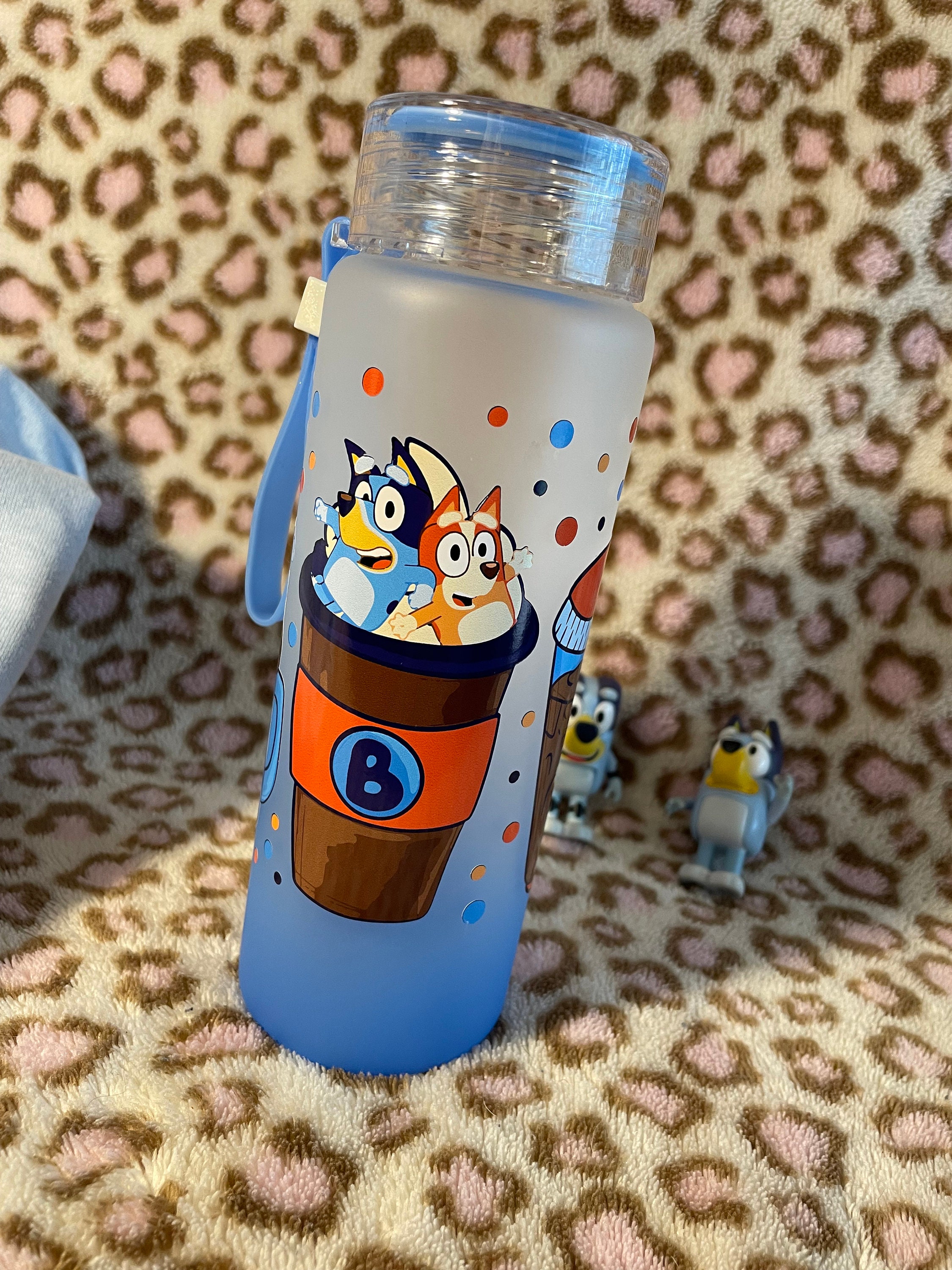 Bluey Frosted Tumbler Bluey Cup Bluey and Bingo Bluey and - Etsy UK