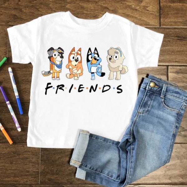 Bluey and Friends Tee - Etsy